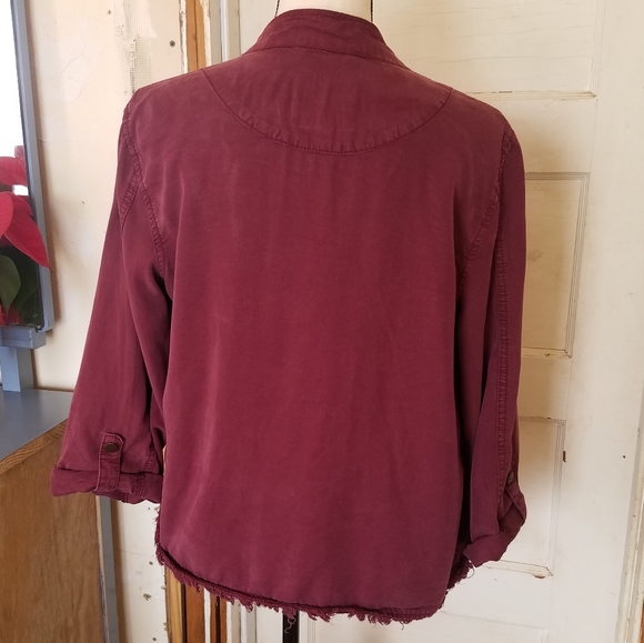 Sanctuary | Jackets & Coats | Sanctuary Roy Burgundy Red Military ...